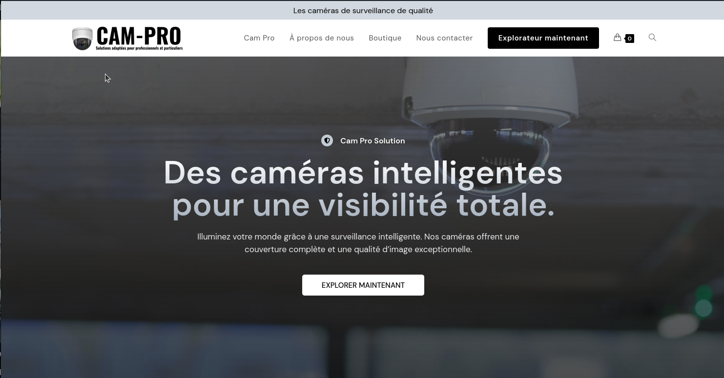 Cam Pro Solution - Les caméras de surveillance de qualité